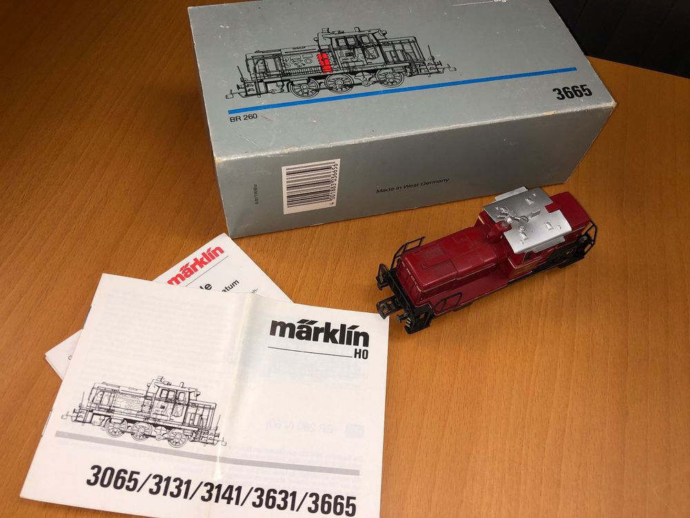 Märklin 3665 Digital , Diesellok, BR 260 der DB, Telexkuppl. (Gebraucht ...