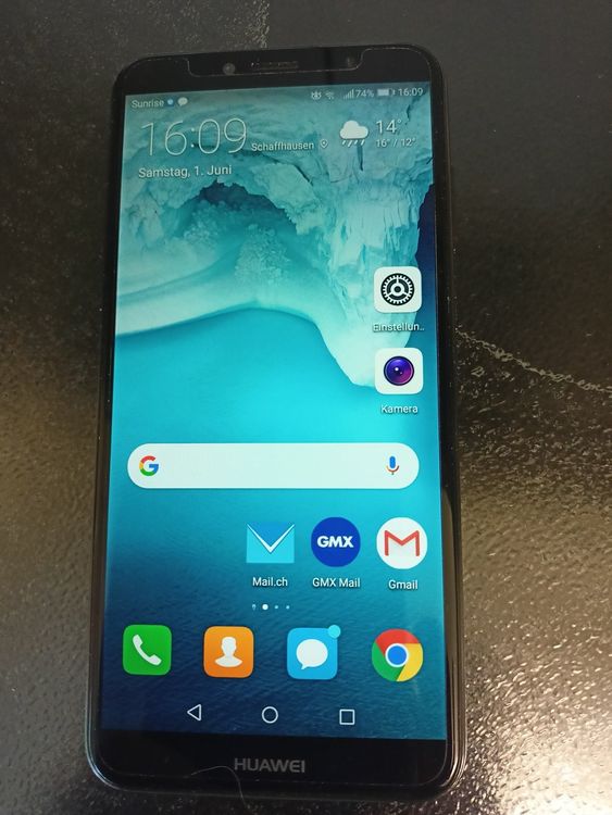 Huawai Y6 2018 ATU-L21 schwarz Smartphone Etui Ladegerät | Kaufen auf ...