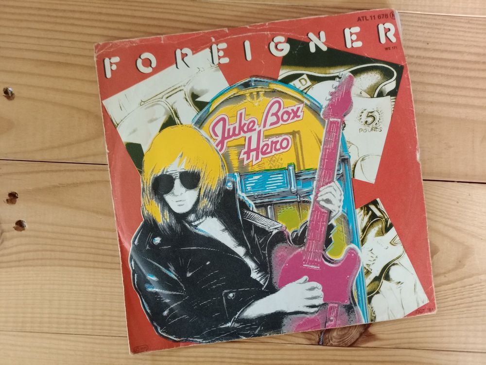 Foreigner - Juke Box Hero - Rare Single Schallplatte Vinyl (Gebraucht ...