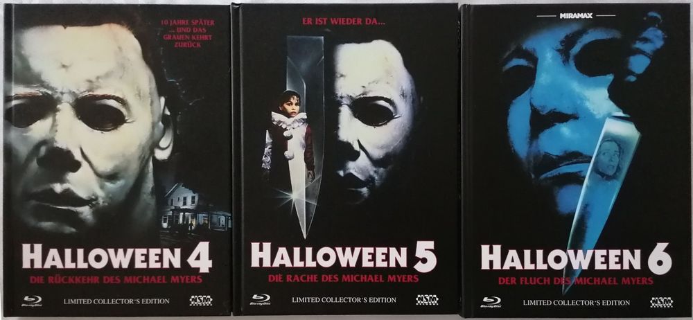 Halloween 4 + 5 + 6 Mediabook Blu-ray + DVD + CD | Kaufen auf Ricardo