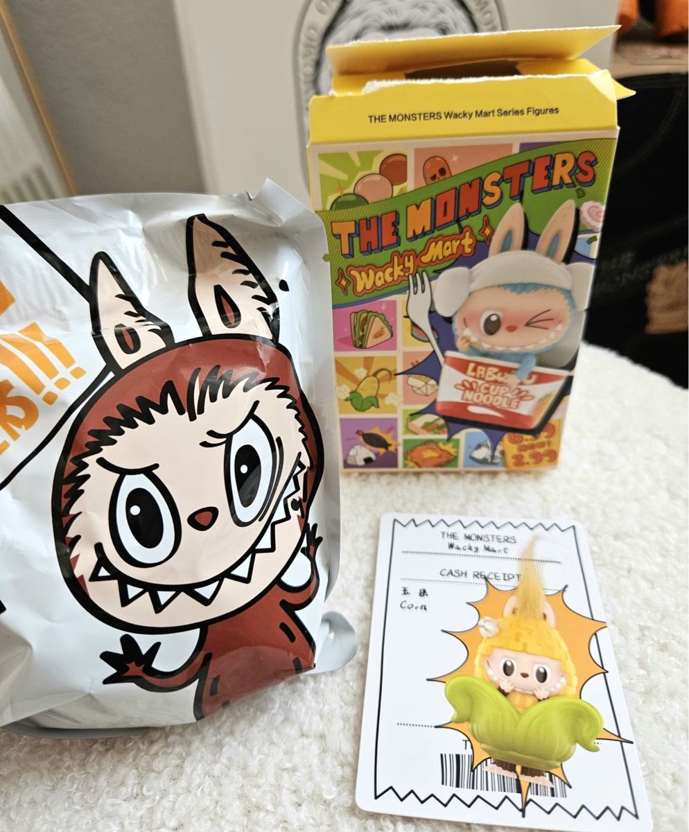 Labubu wacky mart original corn pop mart (Nuovo (secondo la descrizione ...