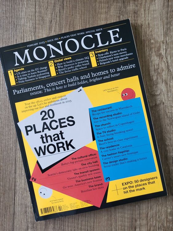 Monocle Magazin 02.23 #160 Tyler Brûlé Work Places (Neu (gemäss Beschreibung)) in Küsnacht ZH ...