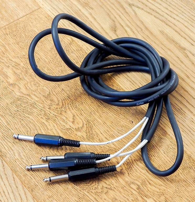 Stereo- oder Zwillingskabel 3m - 2 x Jack-Jack - neuwertig (Neu (gemäss ...