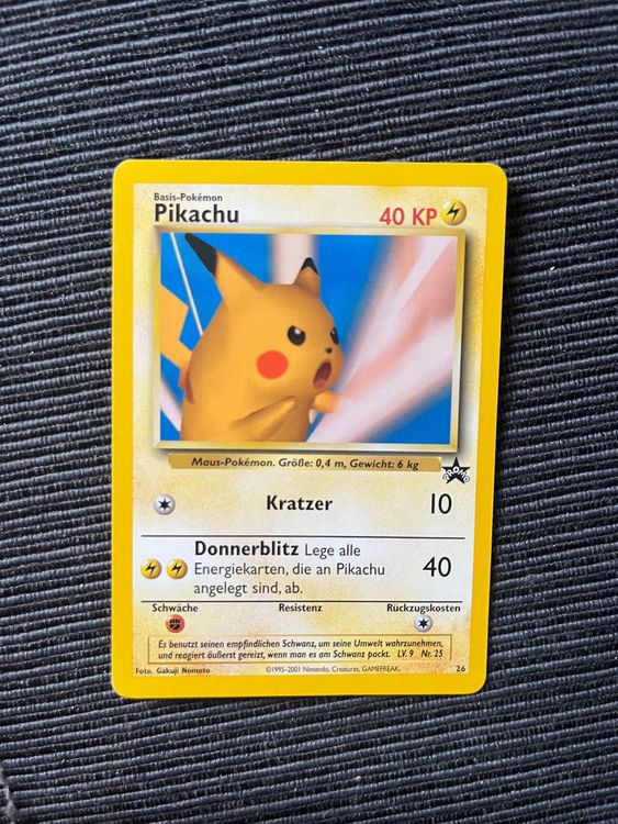 Pokemon Pikachu Black Star Promo 26 Non Holo (Gebraucht) in Wabern für ...