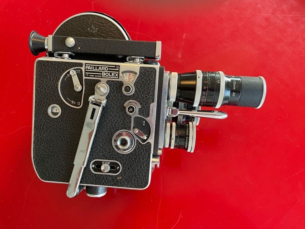 Filmkamera, Bolex Paillard Schweiz, 16mm + 3 Kern-Objektiven (Gebraucht ...