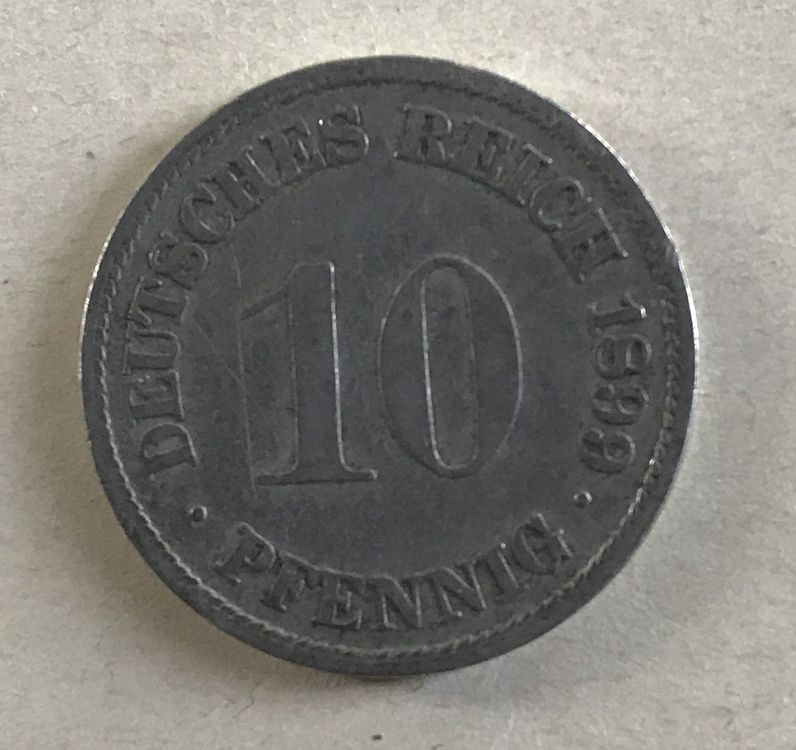 10 PFENNIG DEUTSCHES REICH 1899 (Gebraucht) in Ostermundigen für CHF 1. ...