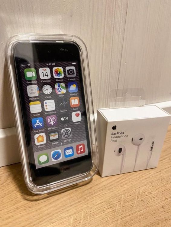 APPLE iPod Touch 7. Generation (32GB, Space Grau) + Ear Pods (Neu ...