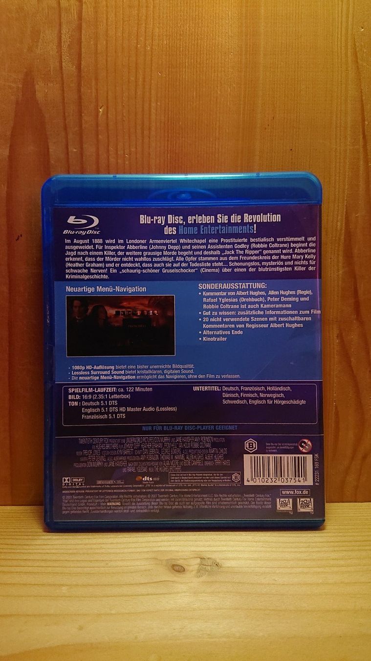 FROM HELL Blu-Ray mit Johnny Depp und Heather Graham (Gebraucht) in ...