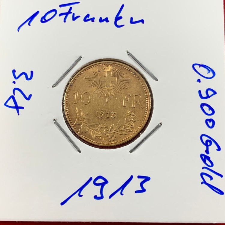 10 Franken Gold Vreneli 1913 | Kaufen auf Ricardo