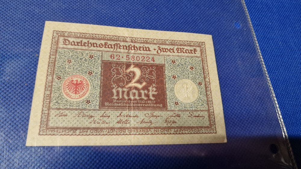 Reichsbanknote 1920 (Gebraucht) in Herisau für CHF 1.2 – mit Lieferung ...