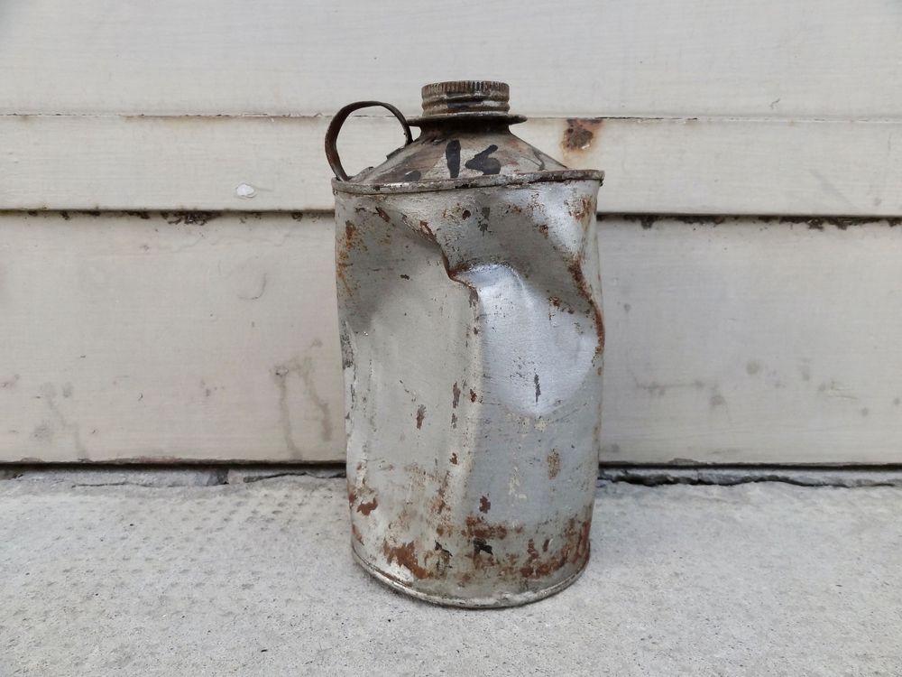 alter, kleiner Kanister aus Blech Rost Blechkanister Bidon (Gebraucht ...