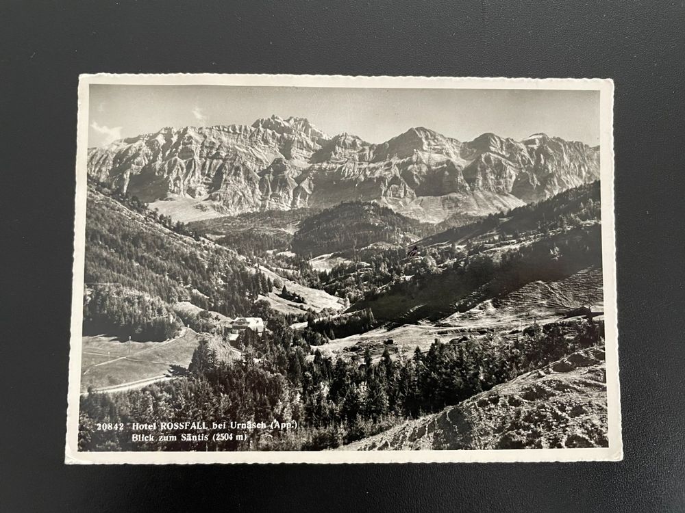 AK AR Urnäsch Hotel Rossfall mit Blick zum Säntis (Gebraucht) in Thal für CHF 1 – mit Lieferung ...