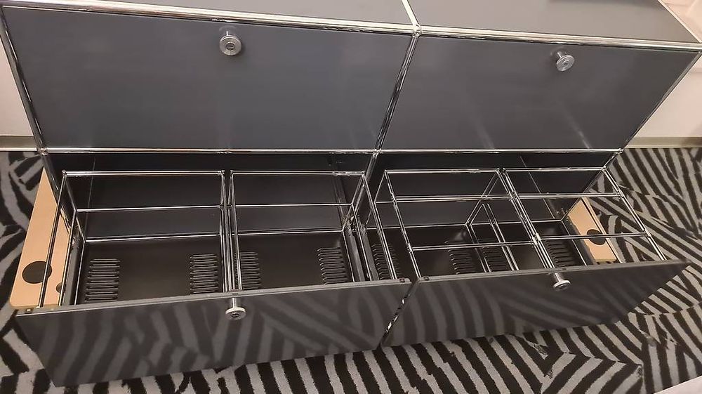 USM Haller Einsatzboxen Set, verchromt, Top Zustand! (Neu (gemäss ...