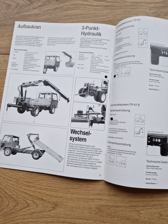 Original Prospekt Aebi Kommunal Transporter | Kaufen auf Ricardo
