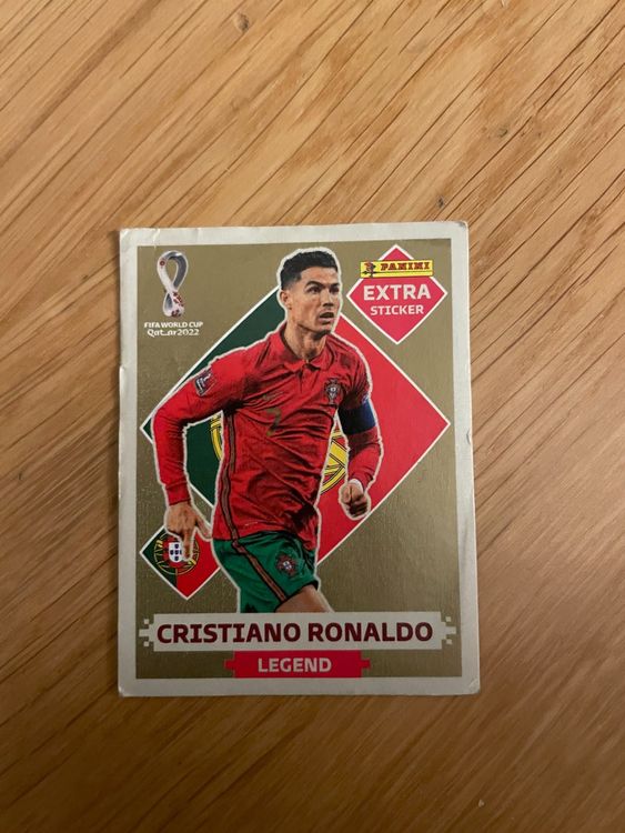 PANINI EXTRA STICKER - CRISTIANO RONALDO - GOLD LEGENDE | Kaufen auf ...