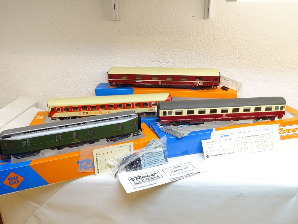 Roco 54236C + 44841 Personen und Schlafwagen, H0,GS/DC,OVP (Gebraucht ...