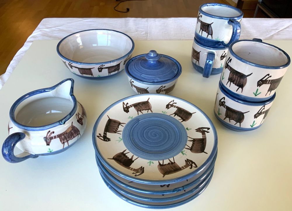 Vincenzo Pinto Vietri Goat Design Studio Keramik handbemalt (Gebraucht ...