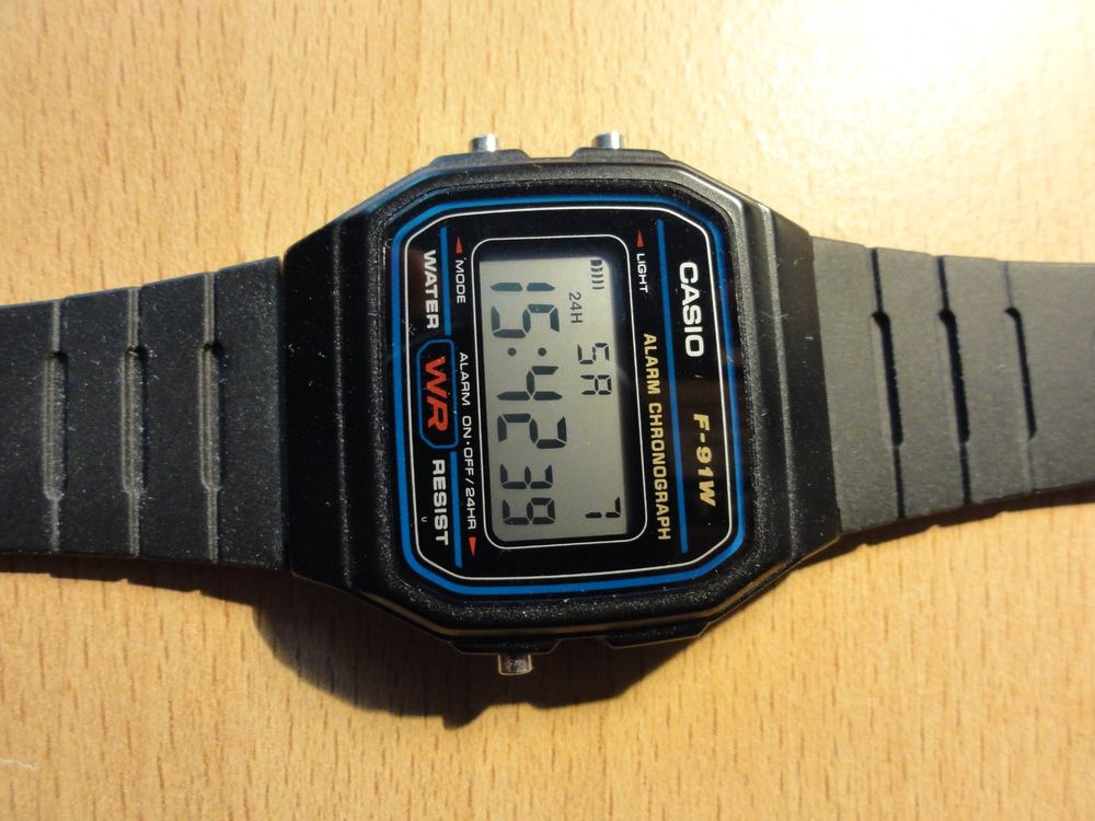 CASIO F--91W Armbanduhr Module No. 596 1271 (Gebraucht) in für CHF 11 ...