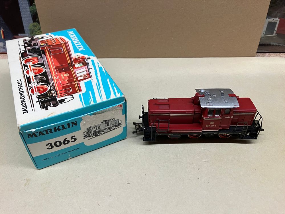 Märklin 3065 Diesellok Baureihe 260 der DB, rot, H0 "Telex" (Gebraucht ...
