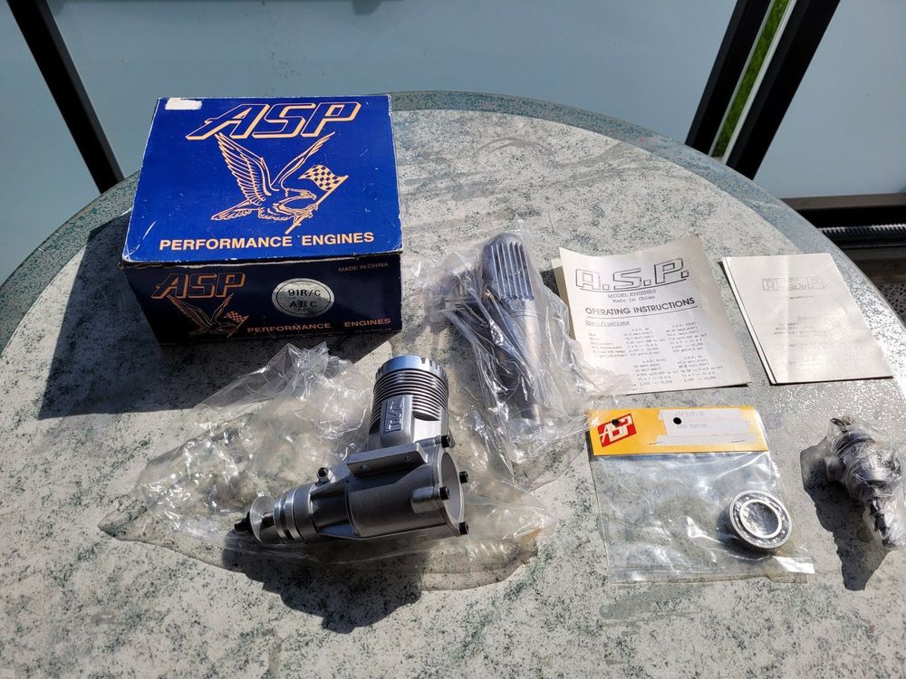 Methanolmotor, ASP 91, 15 ccm. 2-Takt Neu (Neu (gemäss Beschreibung ...