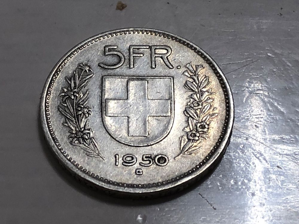 Schweiz 5 Franken 1950 Silber Rar | Kaufen auf Ricardo