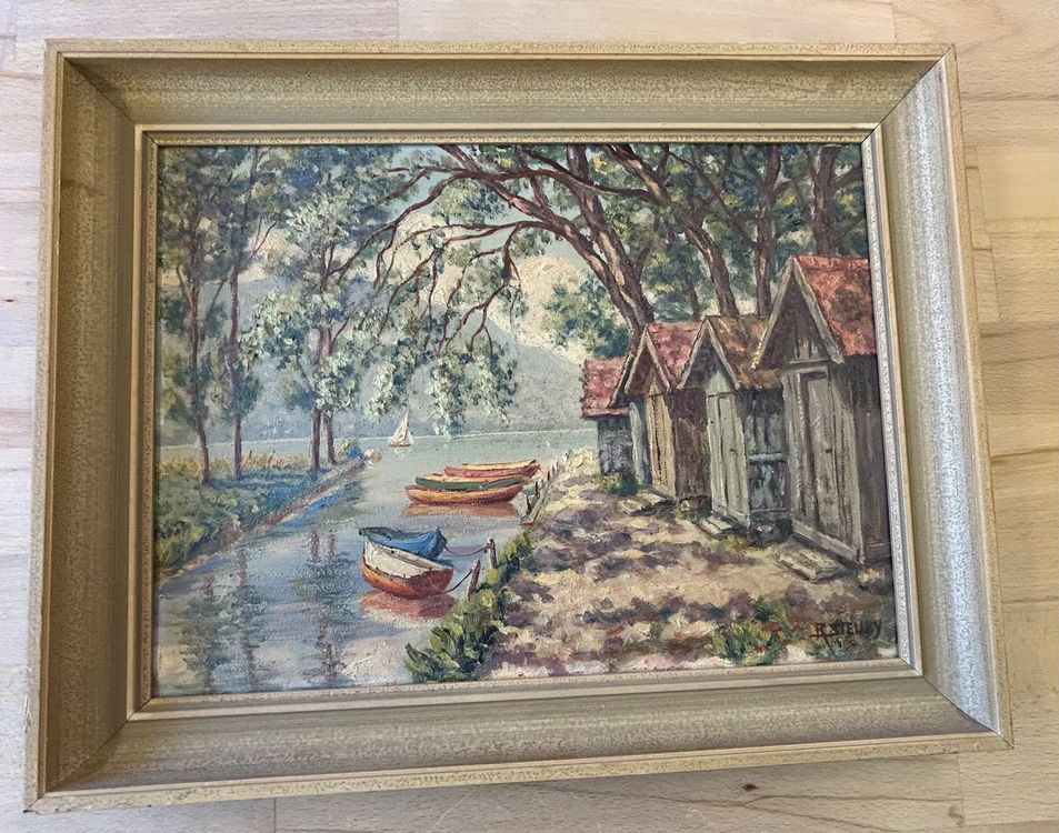 🔥 SALE 🔥 R. STREUBY (Ital. School 20. Jh.) - orig. Gemälde (Gebraucht ...
