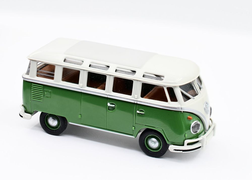 VW Bulli T1 Samba Modellauto Grün/Weiss | Kaufen auf Ricardo