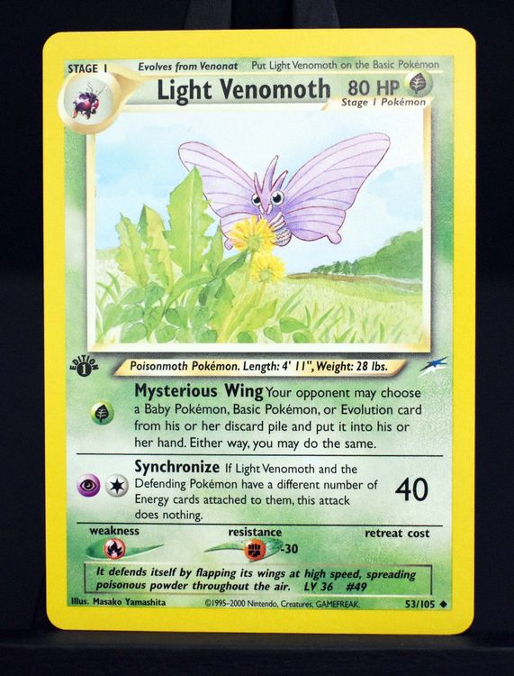 Light Venomoth 1st Neo Destiny - MINT (Gebraucht) in Savosa für CHF 9.9 ...