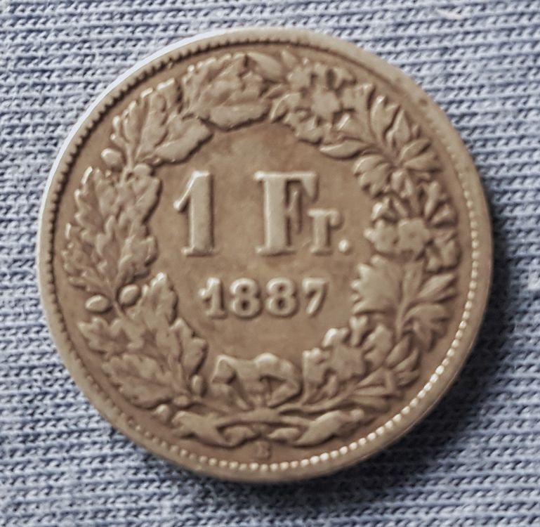 1 Franken 1887 uralte und seltene Silbermünze ab nur 1 Fr !! (Gebraucht) in Camignolo für CHF 4 ...