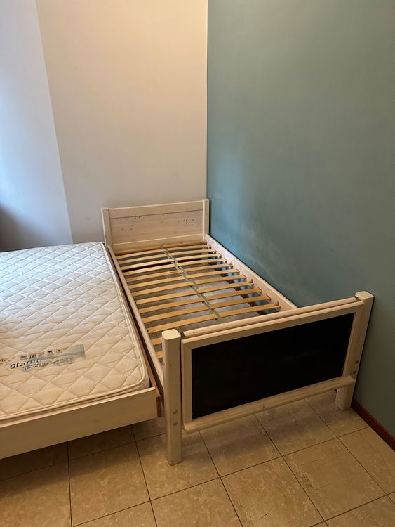 Lit extensible bois pour 2x sommiers 190x90cm (D'occasion) à Sion pour ...