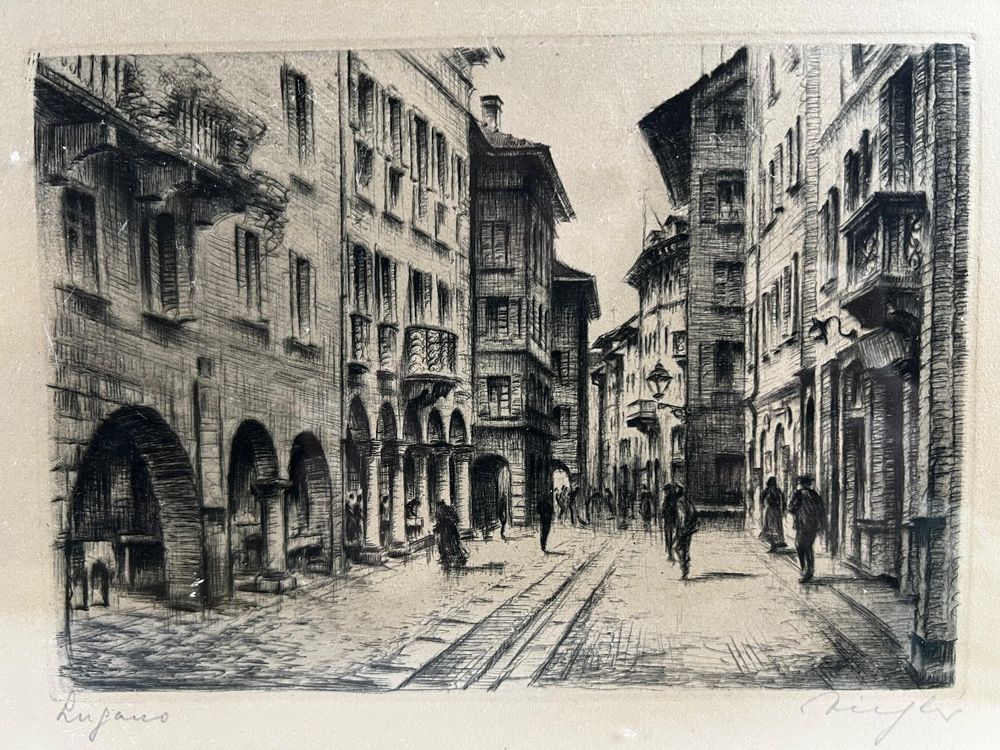 H. Jakob Ziegler (1888 - 1973) Radierung Handsigniert (Gebraucht) in ...