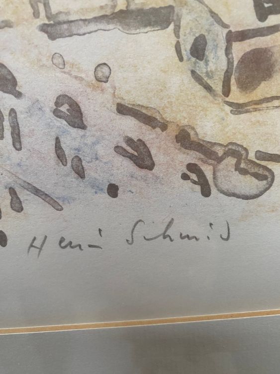 Henri Schmid Aquarell New York, signiert, Lithographie (Gebraucht) in Niederhelfenschwil für CHF ...