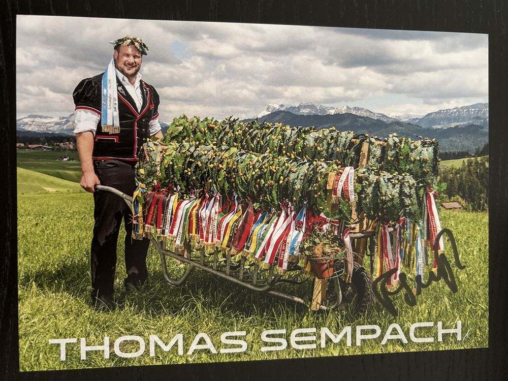 Thomas Sempach Autogrammkarte Schwinger König (Neu (gemäss Beschreibung ...
