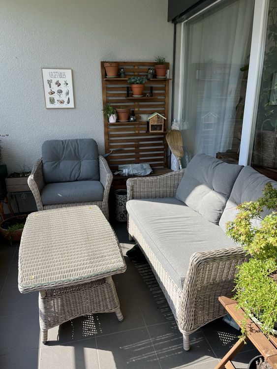 Balkon-Set (Rattan-Optik) | Kaufen auf Ricardo