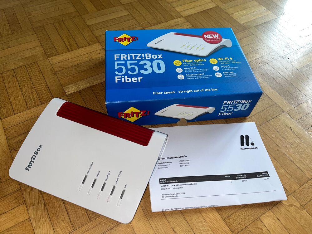 MIT GARANTIE * Glasfaser Router Wireless FritzBox 5530 | Kaufen auf Ricardo