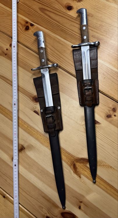 2x Baillonnette / Bajonet / Bajonett (Gebraucht) in Frutigen für CHF 88 ...