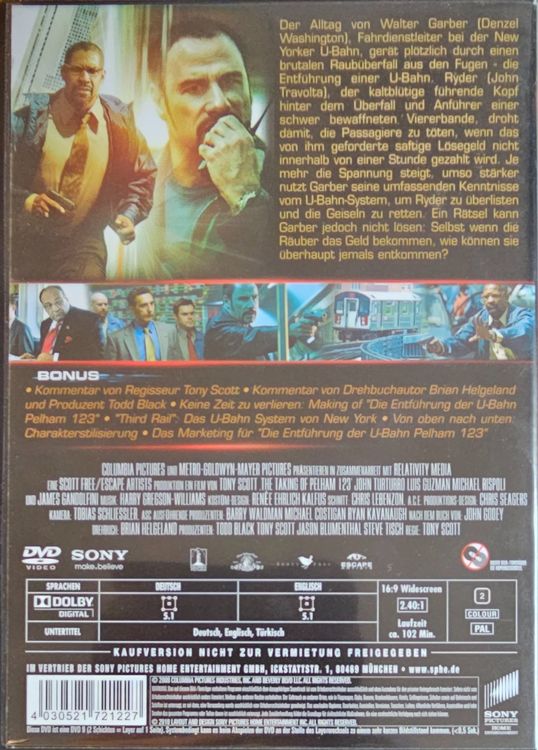 Die Entführung der U-Bahn Pelham 123 | Kaufen auf Ricardo