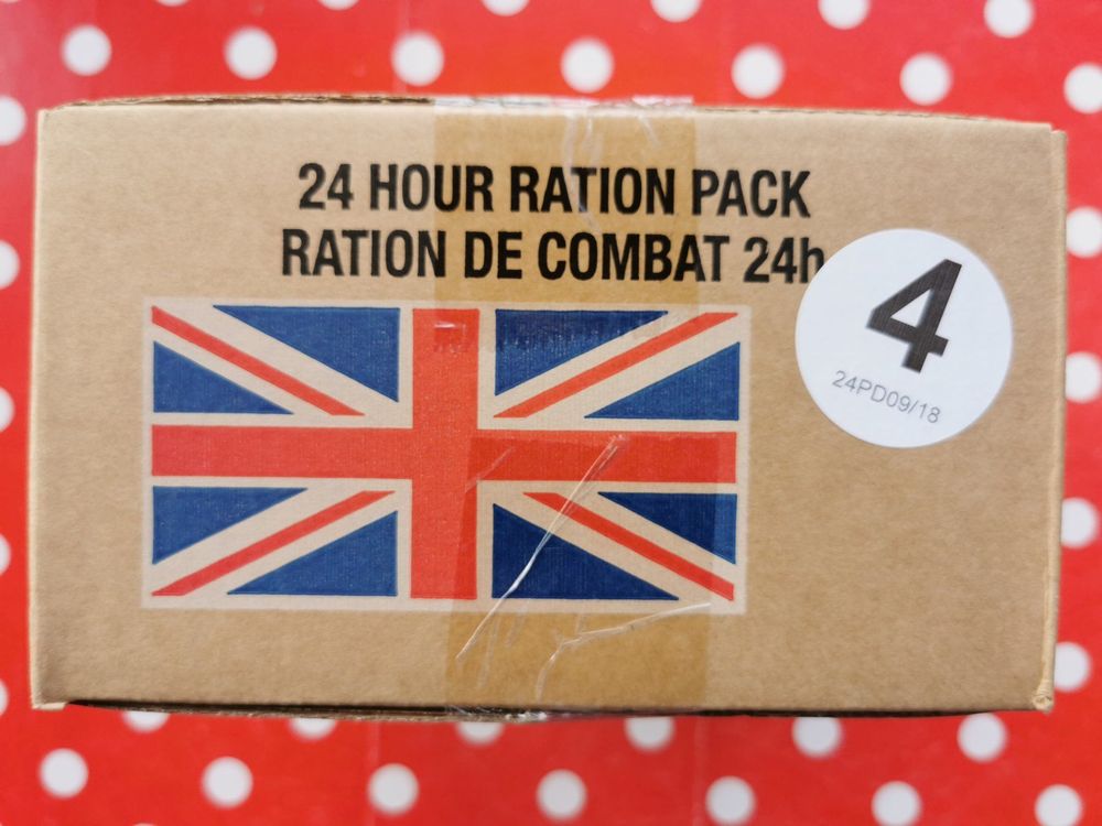 UK British Army 24h Operational Ration Pack Menu #4 (MRE) (Neuf avec ...