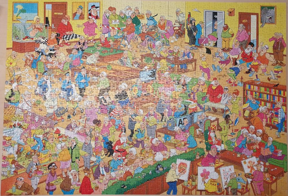 Jan van Haasteren ★ Das Seniorenheim ★ 1500 Teile Puzzle (Gebraucht) in ...