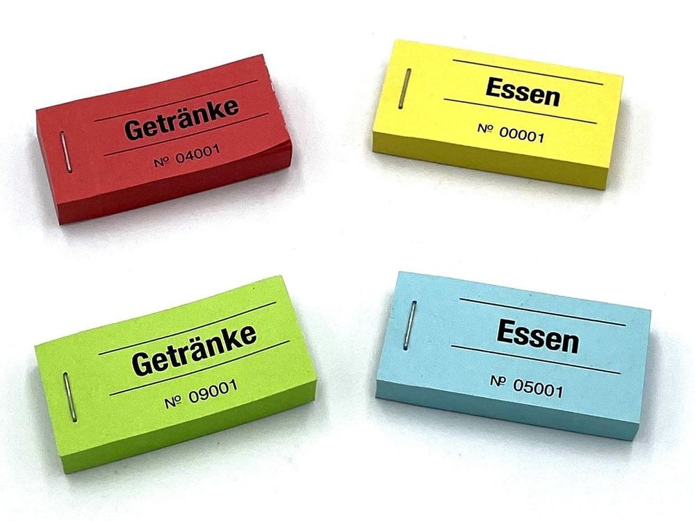 Essen, Getränke, Bon 100 Abrisse (Neu und originalverpackt) in Mauren ...