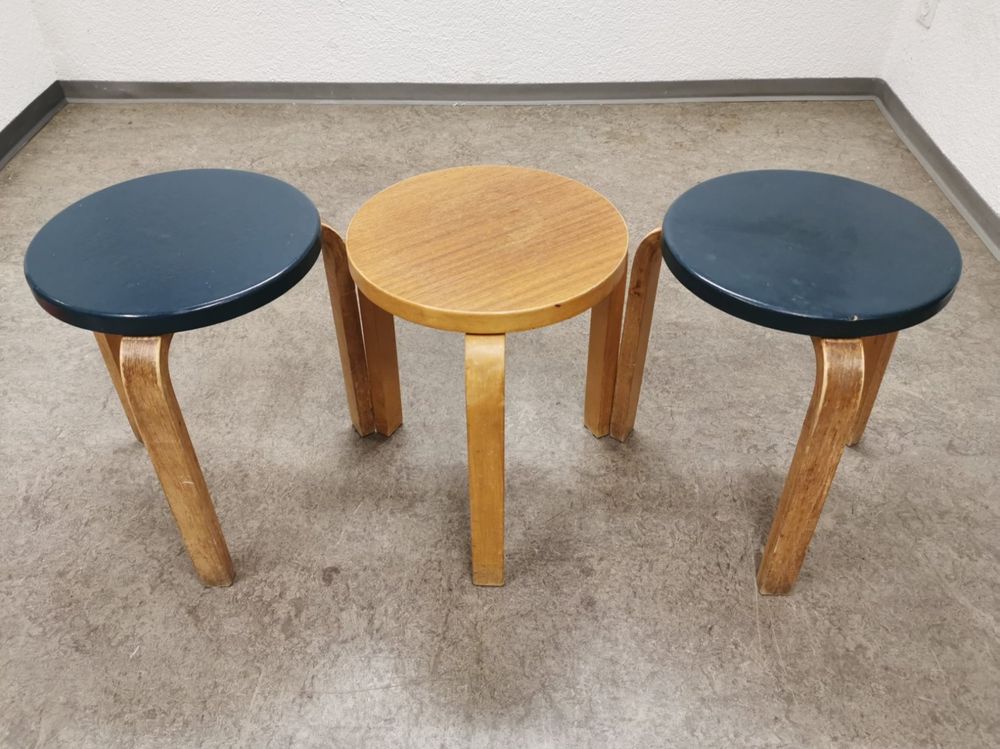 3x Hocker E 60 Schemmel Alvar Aalto 60er Jahre (Gebraucht) in Toffen für CHF 781 – mit Lieferung ...