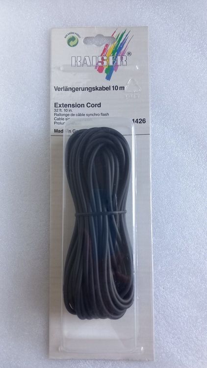 10 Meter Verlängerungskabel / rallonge synchro flash 10 M | Kaufen auf ...