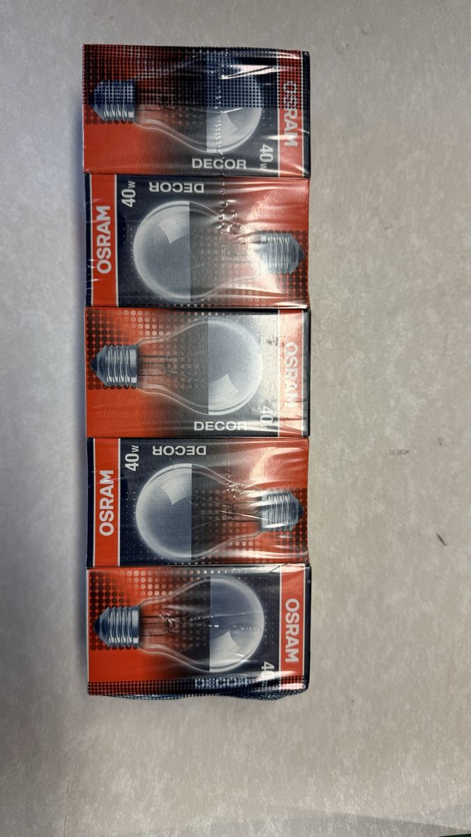 Osram Decor Silver Mirror 40W Glühbirnen E27, 5er Pack, (Neu und ...