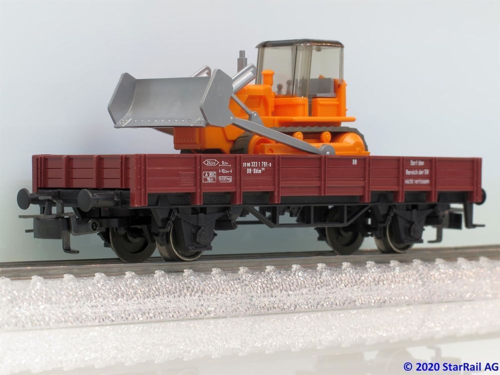 Märklin 4424 Niederbordwagen mit Bagger DB 323-1-791-8 (Neu und ...