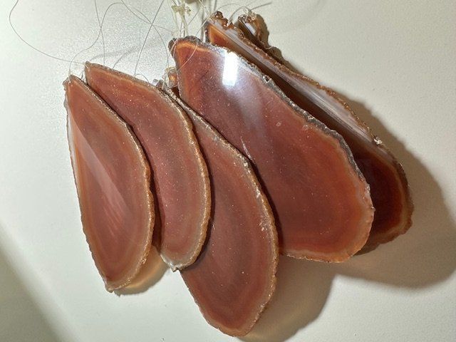 Handgefertigtes Mobile aus Achat Edelstein-Scheiben, Top! (Gebraucht ...