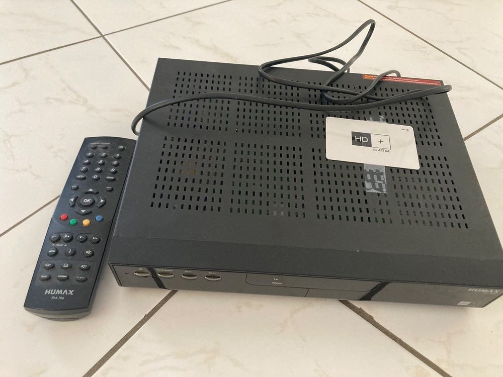 HUMAX Satelliten Receiver, mit HD Karte und Fernbedienung (Gebraucht ...