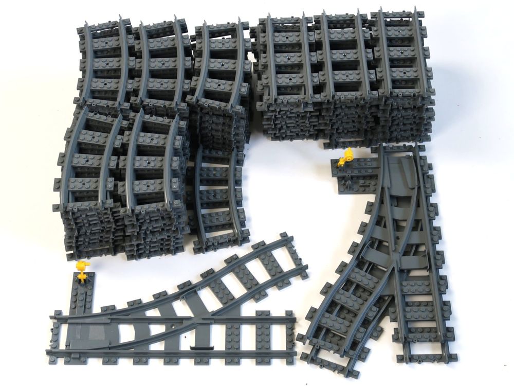 Lego Zug Schienen Set Kurve Gerade Weiche Konvolut 9V | Kaufen auf Ricardo