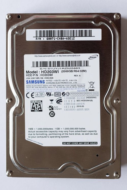 HDD SAMSUNG 2TB SATA 3.5" (Gebraucht) in für CHF 25 – mit Lieferung auf ...