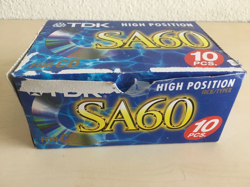 TDK Kassetten Type II SA 60, originalverpackt | Kaufen auf Ricardo