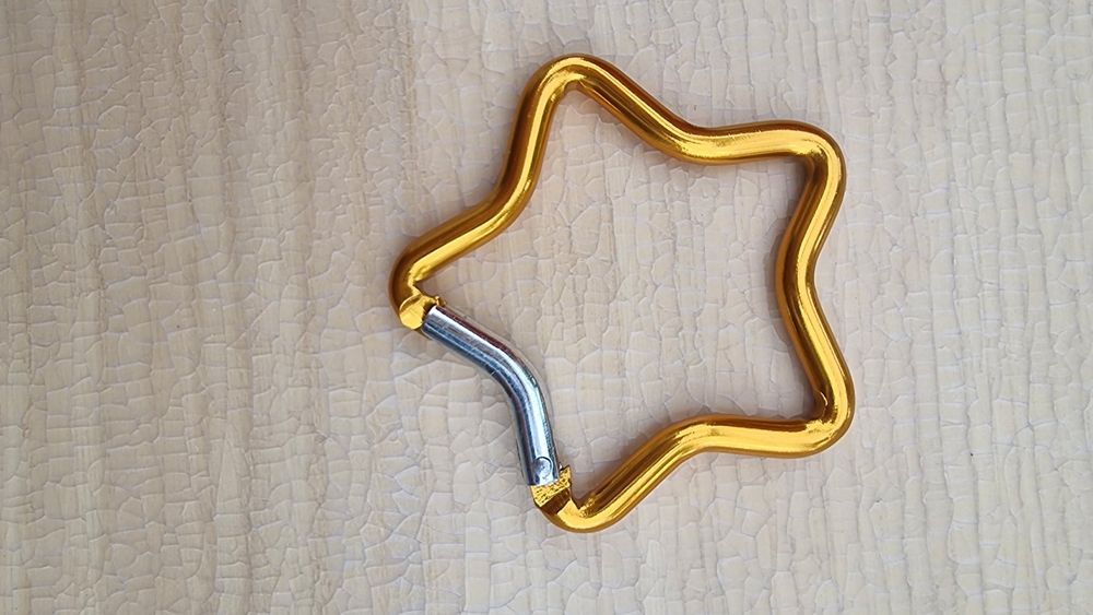 Karabiner gelb gold Sternform NEU (Neu und originalverpackt) in ...